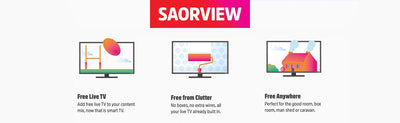 SAORVIEW Ready TV's