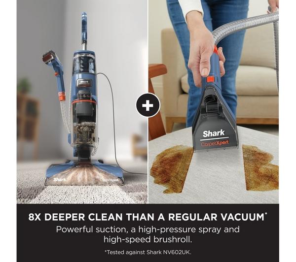 Shark CarpetXpert Deep Carpet Cleaner – Grey/Orange | EX150UK