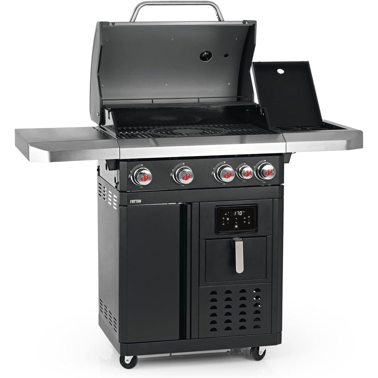 Landmann Fryton 4.1 Cast Iron Gas BBQ with Integrated 3.5L Hot Air Fry