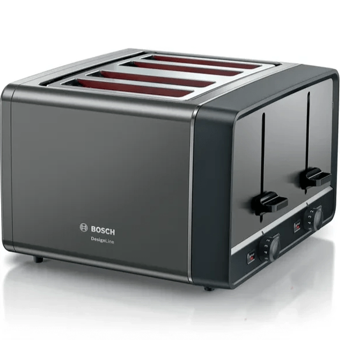 Bosch DesignLine Graphite 4 Slice Toaster | TAT5P445GB